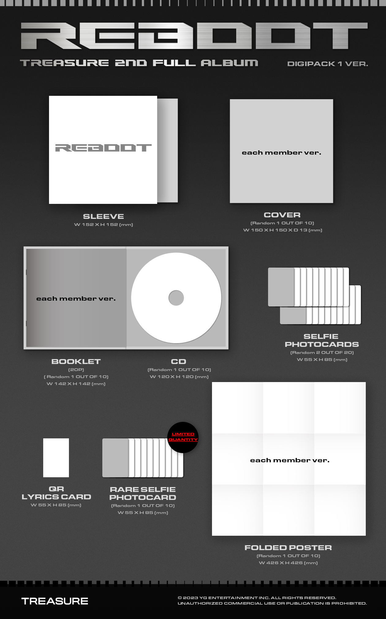 TREASURE – 2ND FULL ALBUM [REBOOT] – Aegyo Korean Merchandise